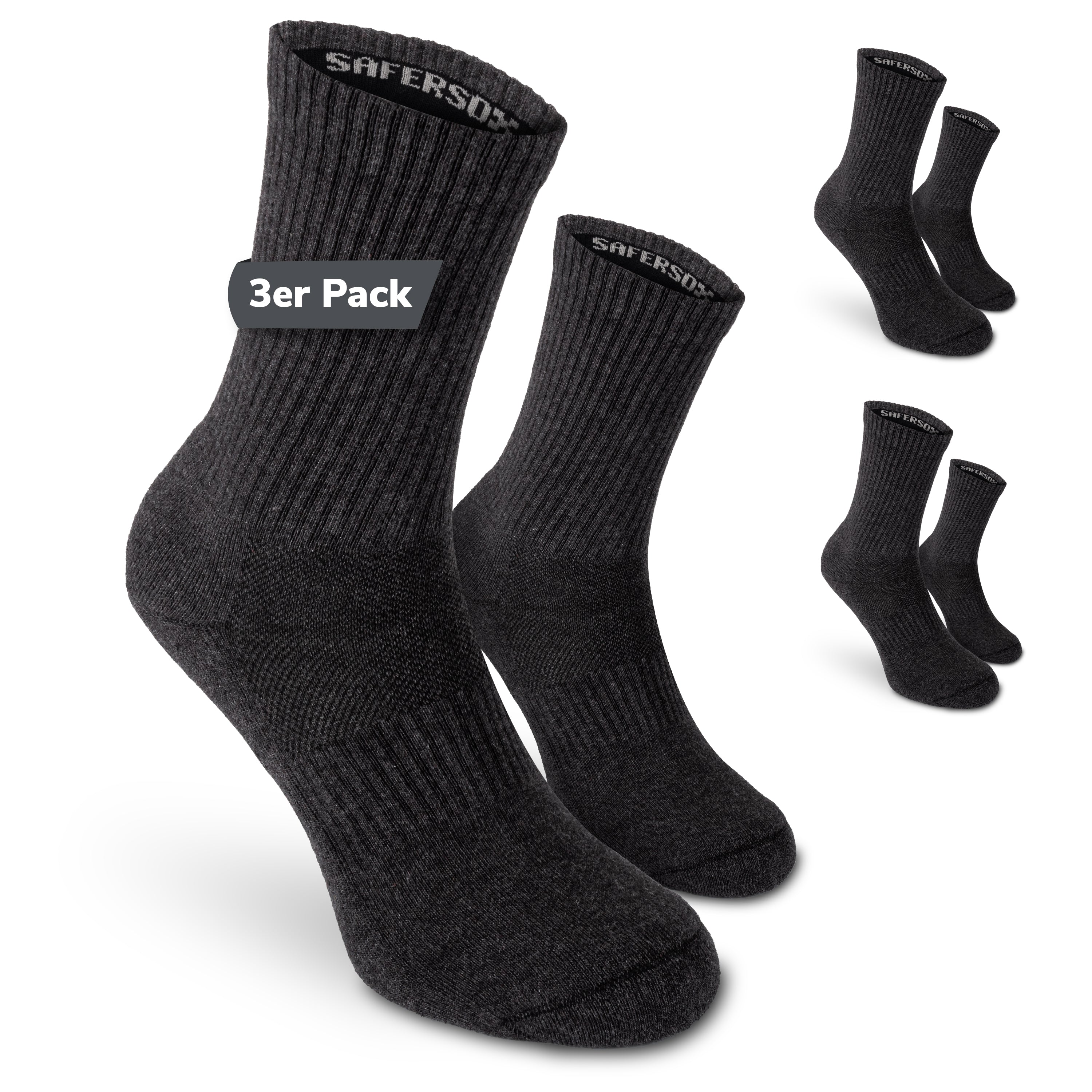 Tick & Mosquito Repellent Sports Socks Anthracite for Women & Men ...
